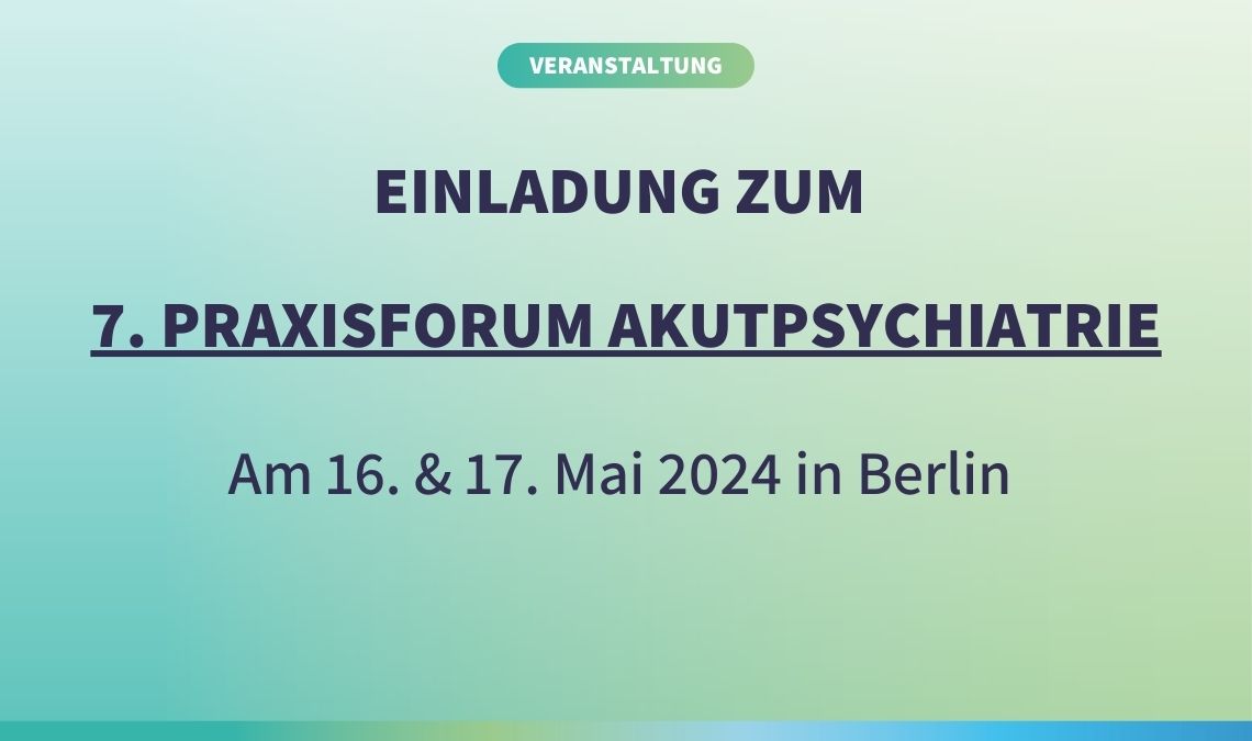 7. Praxisforum Akutpsychiatrie - Theodor-Wenzel-Werk e.V.
